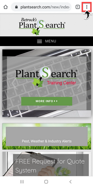 Mobile Application | Betrock's PlantSearch®